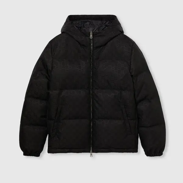 Gucci Reversible Gg Ripstop Nylon Jacket, Size