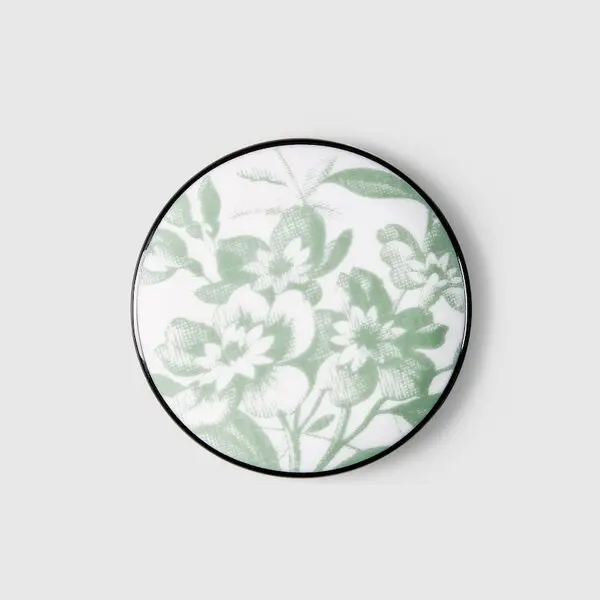 Gucci Flora Sketch Print Round Box - Green