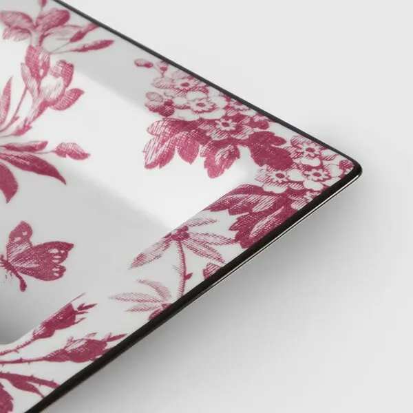 Gucci Flora Sketch Print Round Box - Red