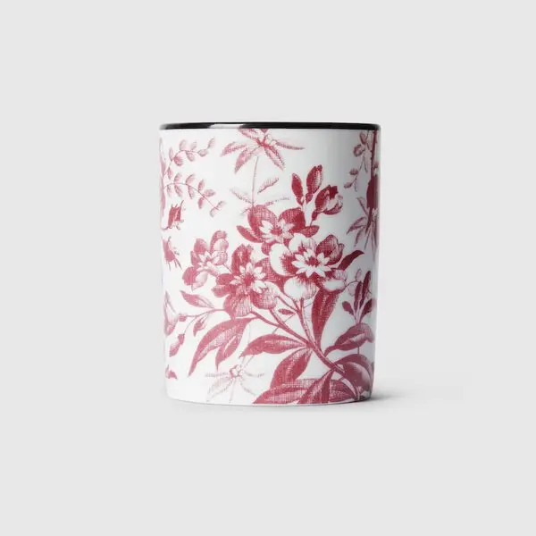 Gucci Flora Sketch Print Candle - Red
