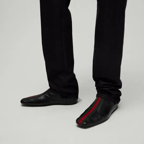Gucci Lasered Gg Leather Chelsea Ankle Boots - Black