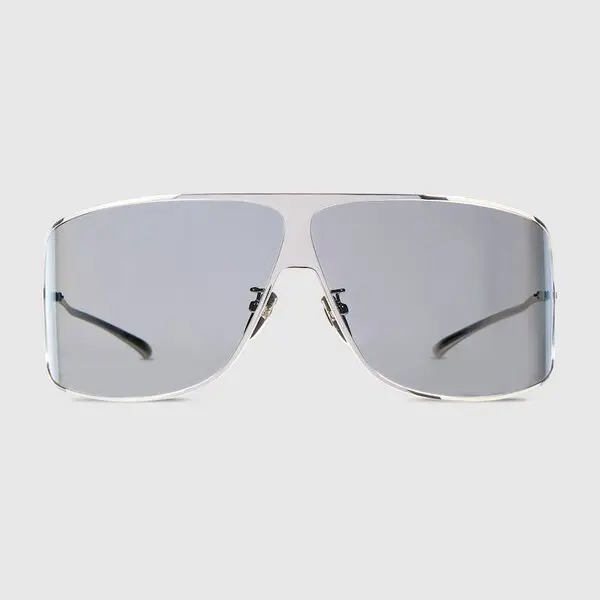 Gucci Rectangular Frame Sunglasses - Silver
