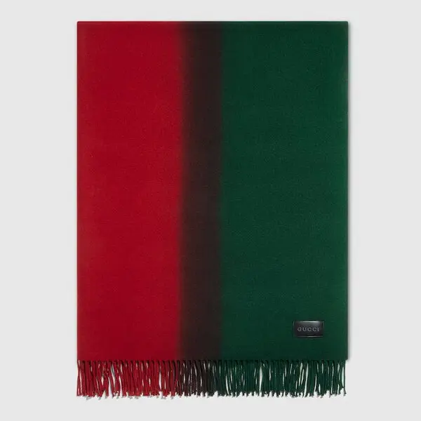 Gucci Gg Quilted Cotton Blanket - Green