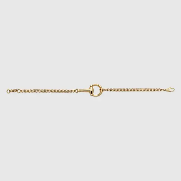 Gucci Interlocking 18k Chain Bracelet