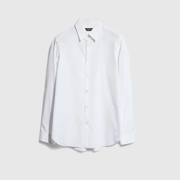Gucci Striped Cotton Poplin Shirt - White