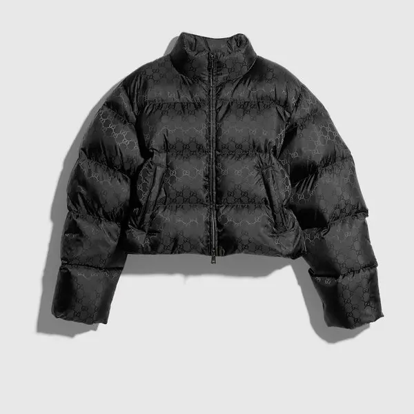 Gucci Gg Canvas Bomber Jacket - Black