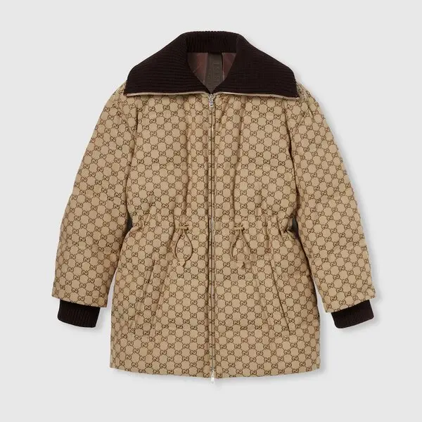 Gucci Gg Canvas Bomber Jacket, Size - Brown