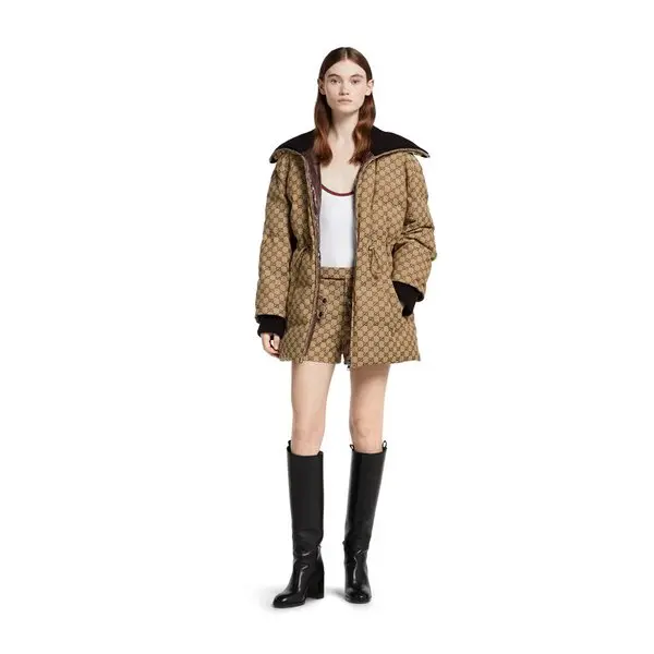 Gucci Gg Canvas Bomber Jacket, Size