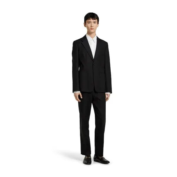 Gucci Gg Cotton Blend Canvas Jacket, Size