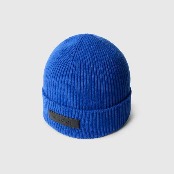 Gucci Wool Beanie Hat - Blue