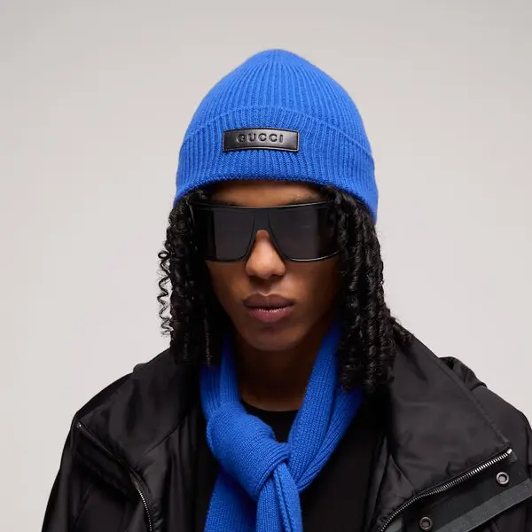 Gucci Wool Beanie Hat - Blue