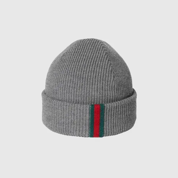 Gucci Gg Cashmere Hat, Size - Grey