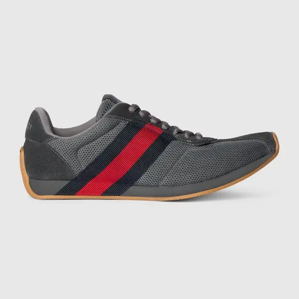 Gucci Rhyton Trainer With Logo - Grey