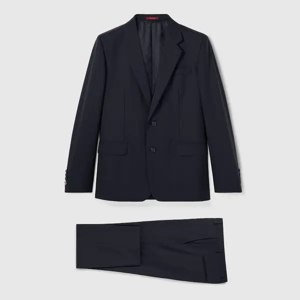 Gucci Silk Crêpe Bow Tie - Blue