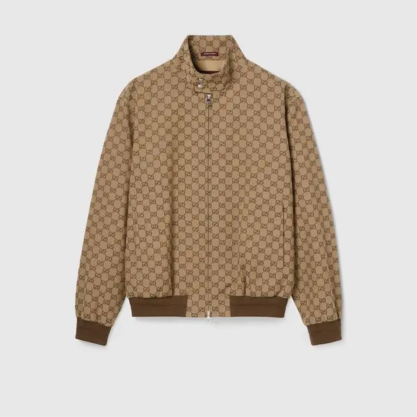 Gucci Gg Canvas Bomber Jacket