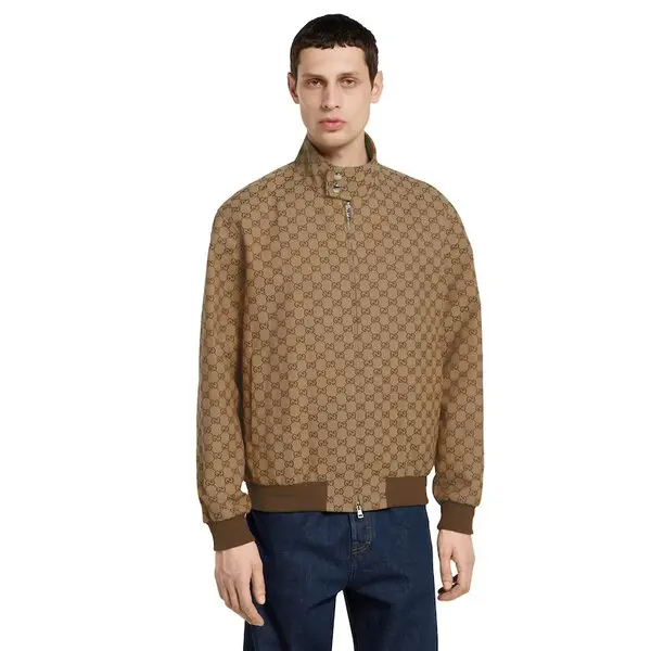Gucci Gg Canvas Bomber Jacket