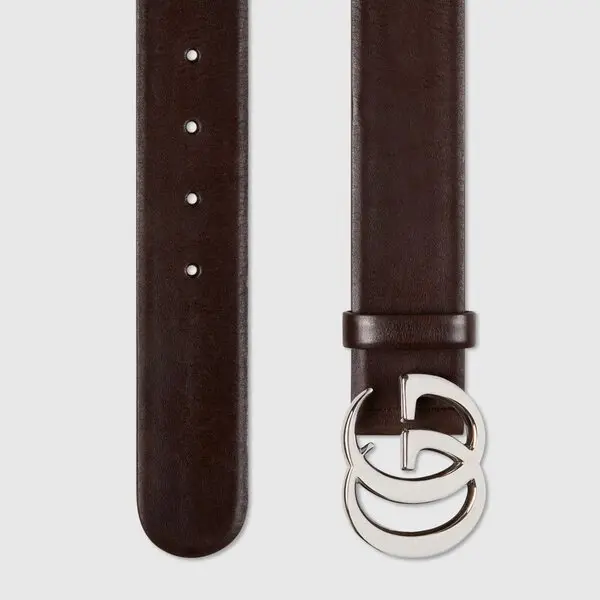 Gucci Reversible Belt With Interlocking G Buckle - Brown