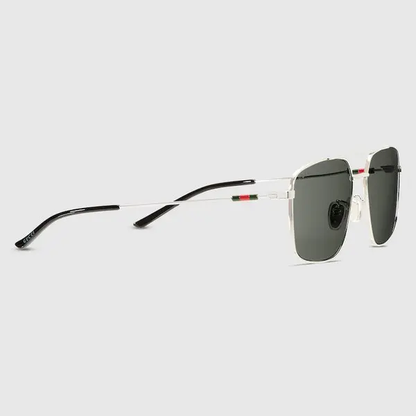 Gucci Square Frame Sunglasses - Silver