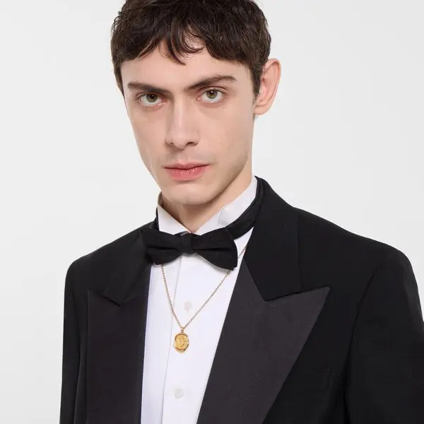 Gucci Gg Cotton Silk Jacquard Bow Tie