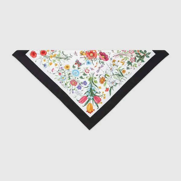 Gucci Printed Silk Twill Headband - Black