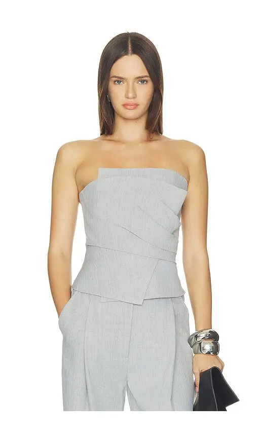 THE SEI Wrap Bustier Top In . Also - Grey