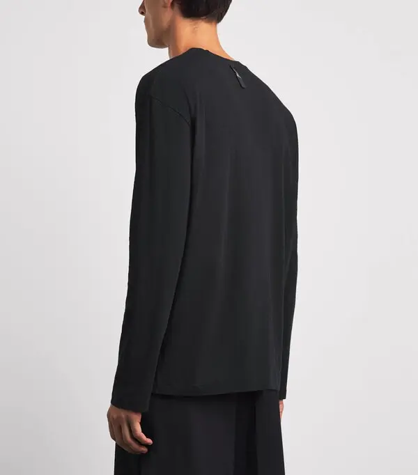 Jacquemus Cotton-hemp Logo Long-sleeve T-shirt