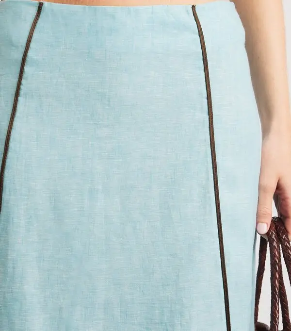 Lug Von Siga Mila Linen Maxi Skirt