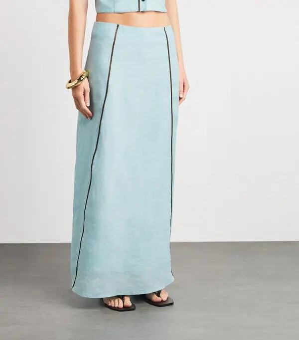 Lug Von Siga Mila Linen Maxi Skirt