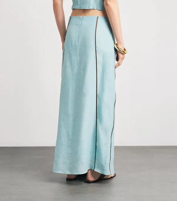 Lug Von Siga Mila Linen Maxi Skirt
