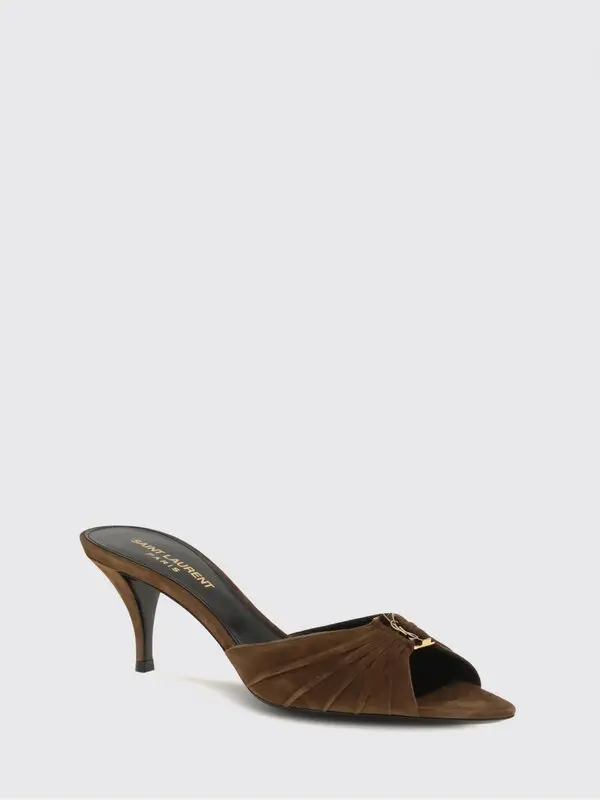Saint Laurent Babylone Suede Mules