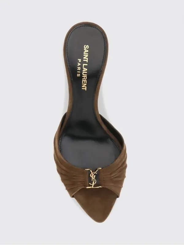Saint Laurent Babylone Suede Mules