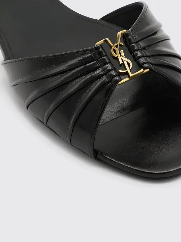 Saint Laurent Babylone Leather Mules