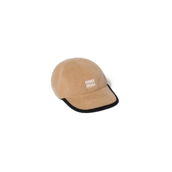 Miu Miu Fleece Baseball Cap