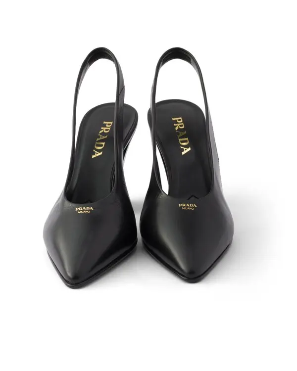 Prada Leather Slingback Pumps