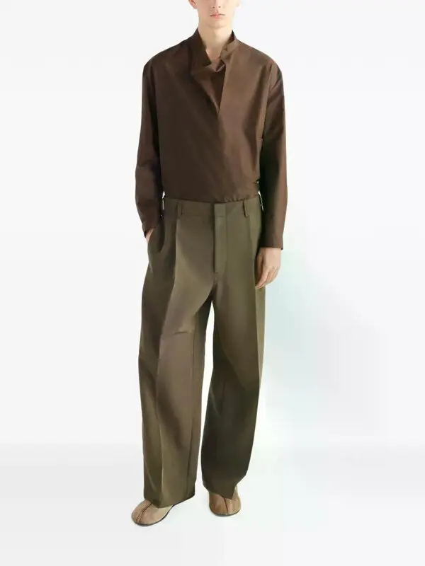LEMAIRE Sailor Top In Washed Cotton And Silk Blend