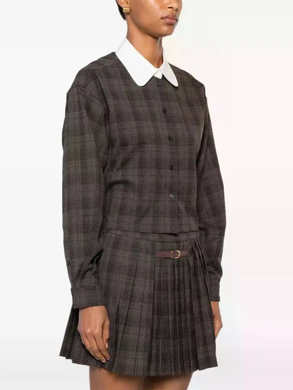 Sandro Checked Long-sleeve Shirt