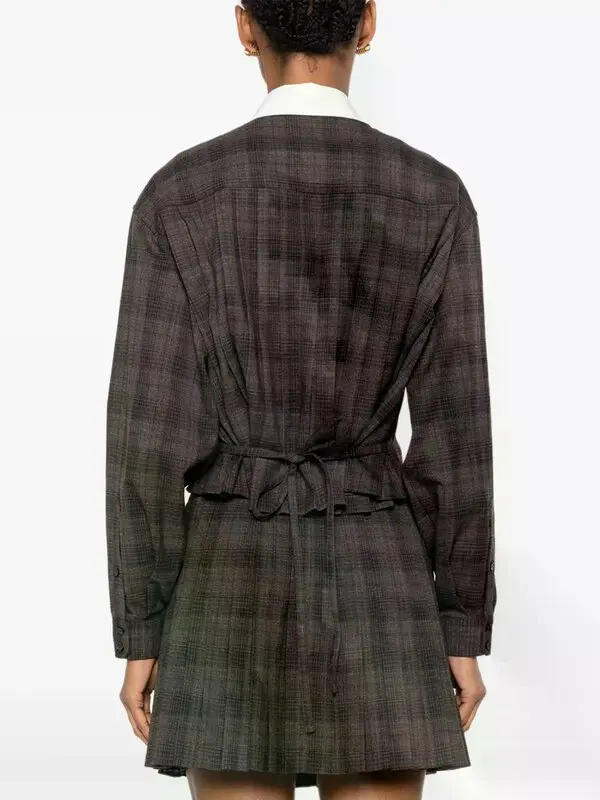 Sandro Checked Long-sleeve Shirt