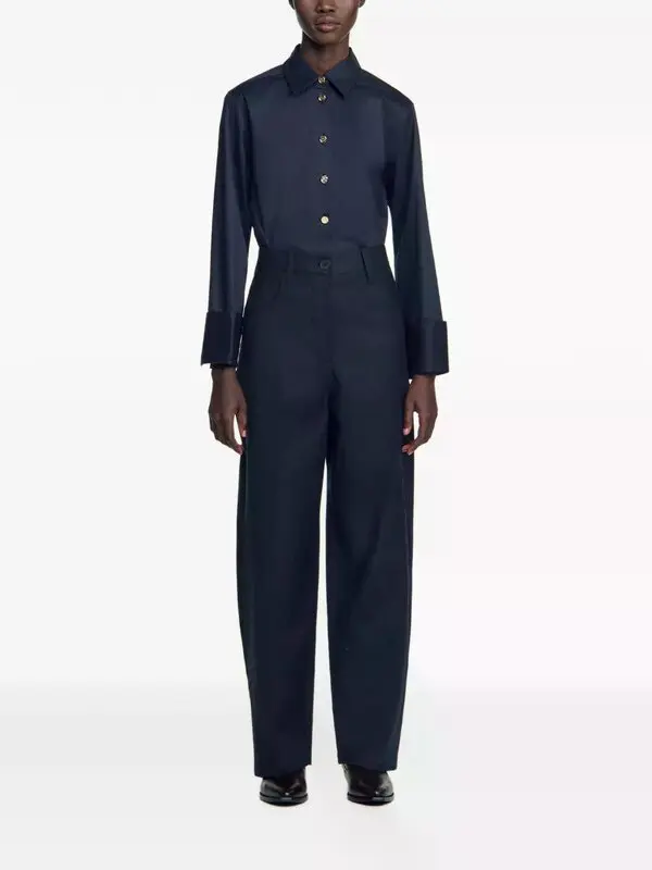 Sandro High-waisted Wide-leg Palazzo Pants
