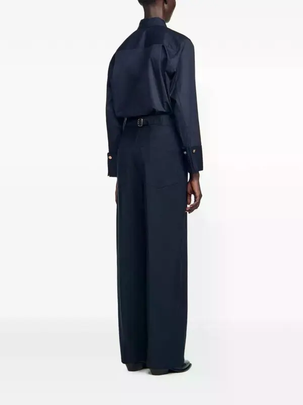 Sandro High-waisted Wide-leg Palazzo Pants