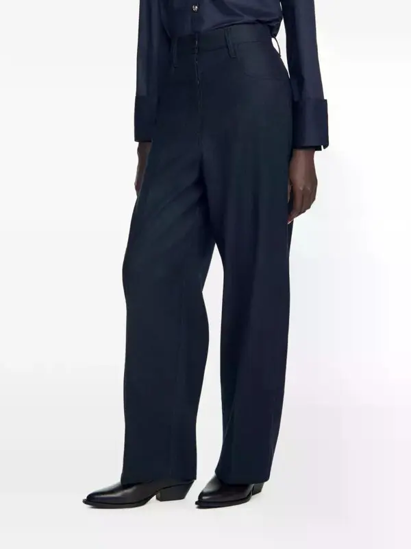 Sandro High-waisted Wide-leg Palazzo Pants