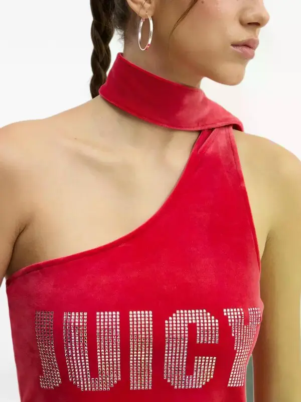 Juicy Couture One-shoulder Embellished Top