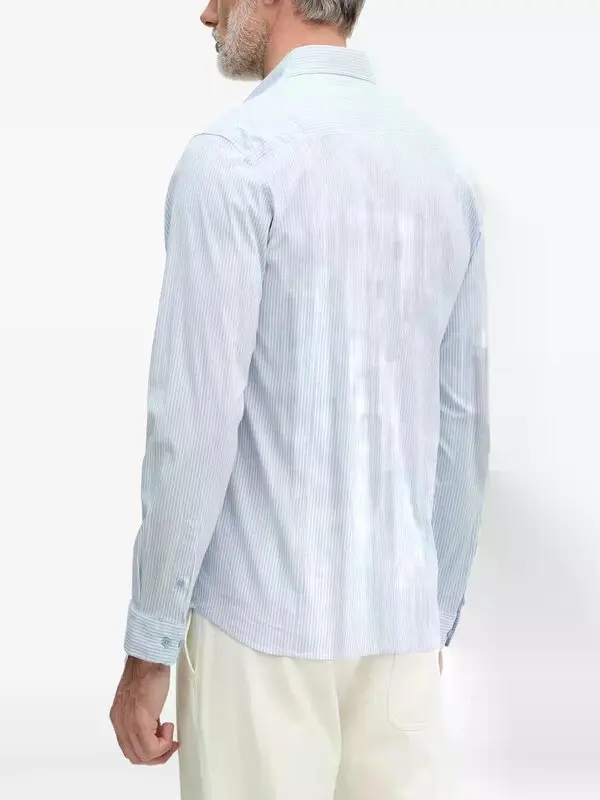 MOS MOSH Long-sleeved Stripe Shirt