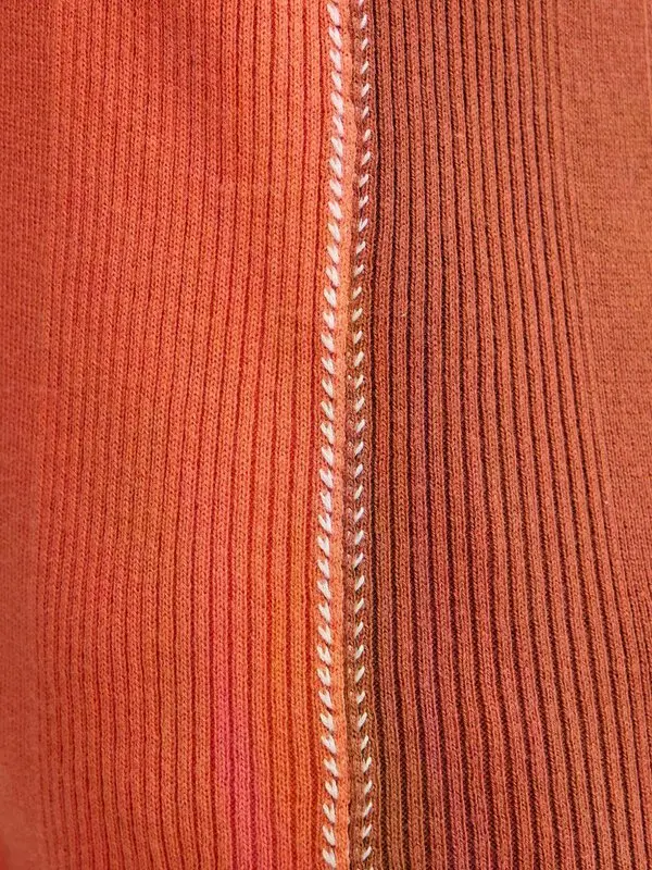 Paul Smith Colour-block Ribbed-knit Blouse