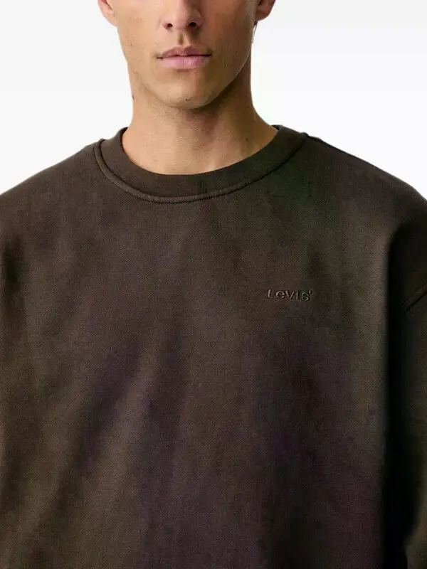 LEVI'S Logo-embroidered Crew-neck Sweater