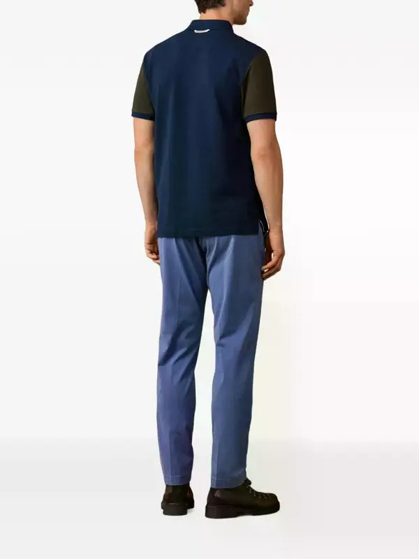 HACKETT LONDON Union Jack Colour-block Polo Shirt