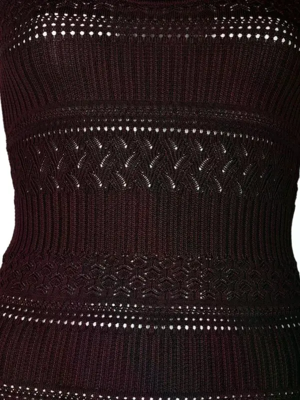 Veronica Beard Sandra Pointelle-knit Tank Top
