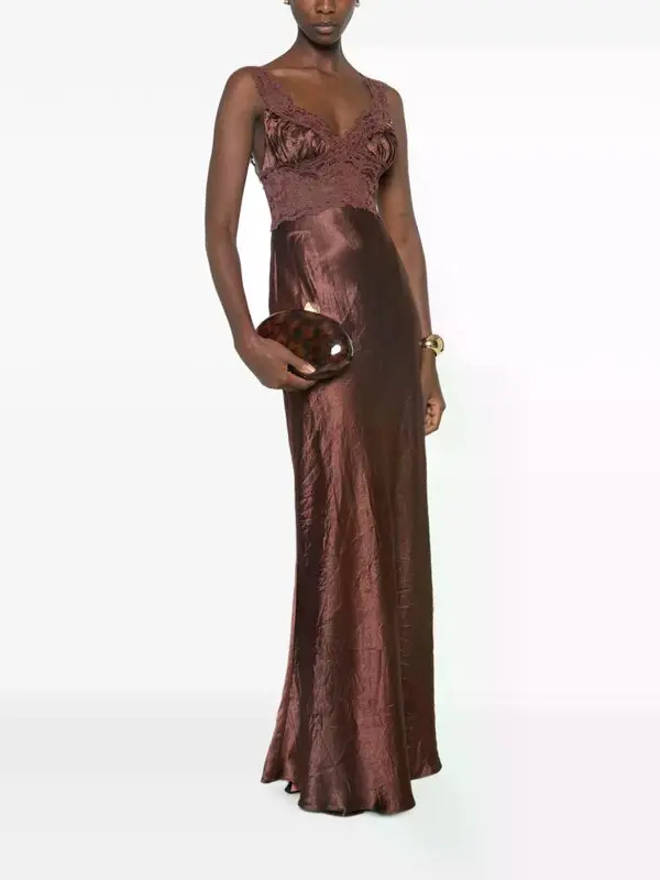 Arcina Ori Lace-panelled Maxi Dress