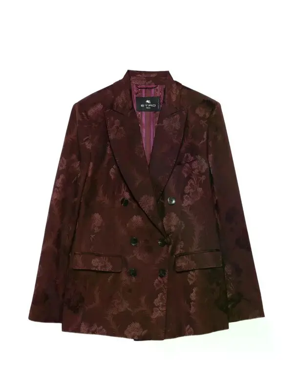 Etro Floral-jacquard Double-breasted Jacket