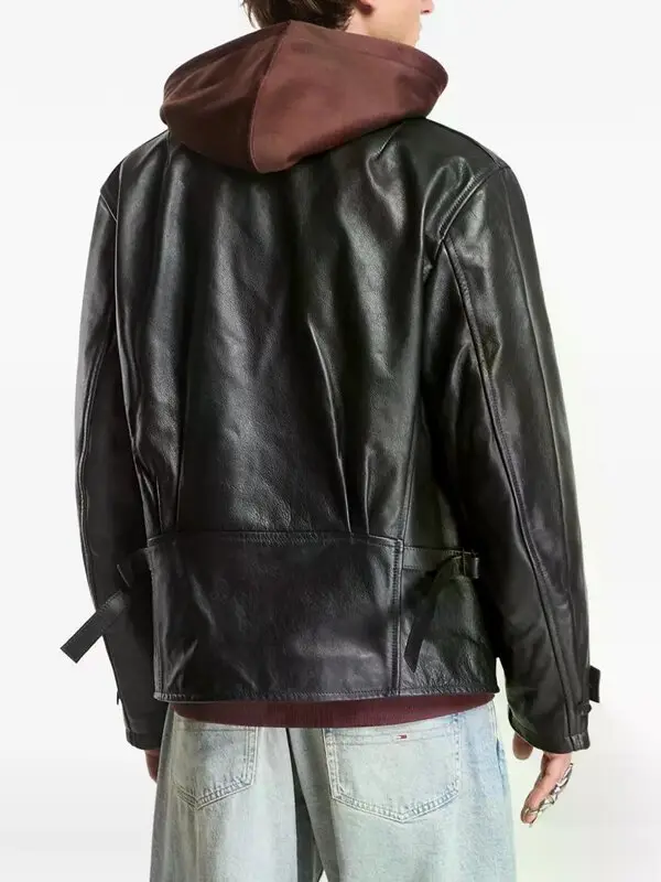 Y3 Leather Blouson Jacket
