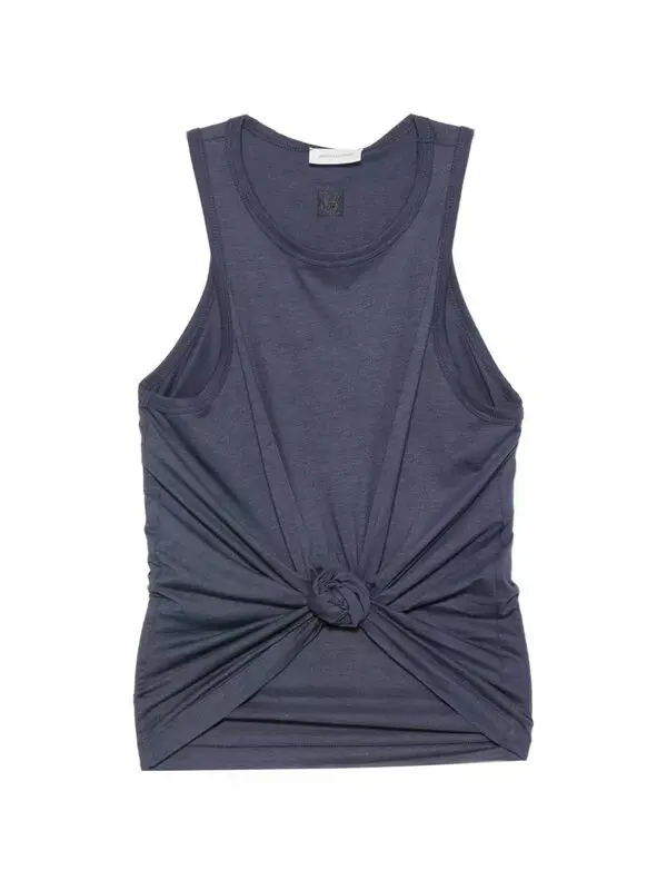 Magda Butrym Knot-detail Tank Top - Blue